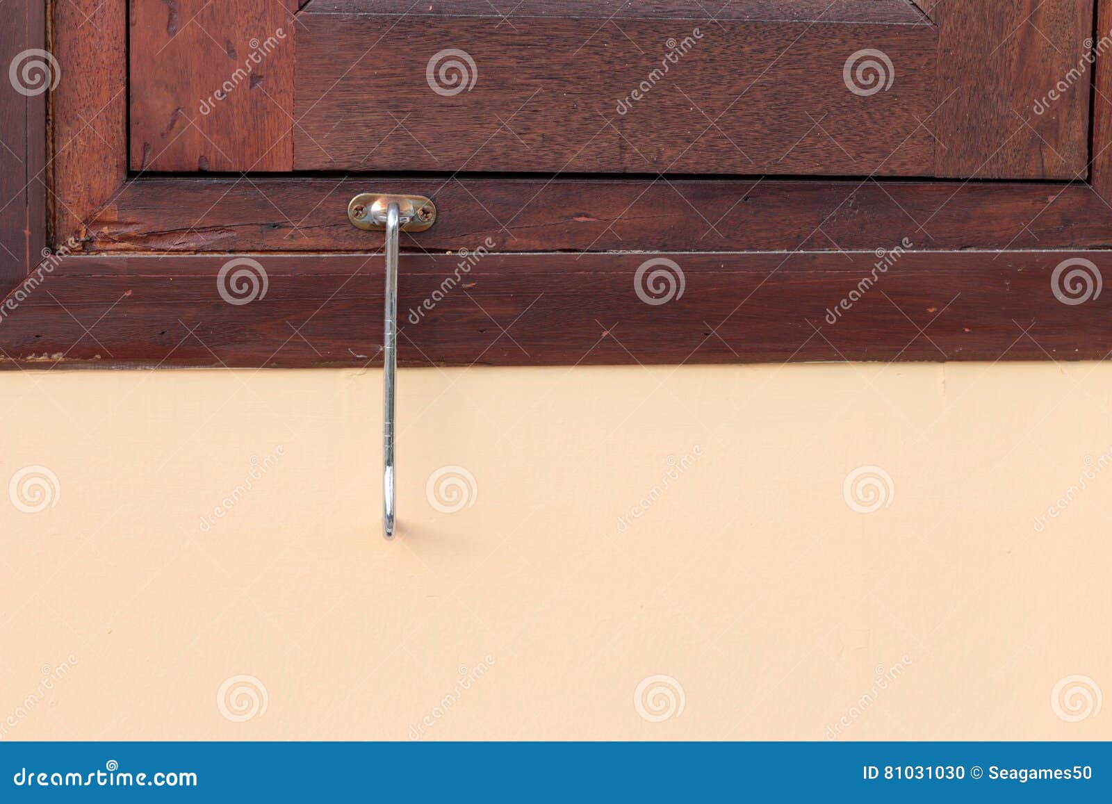 Close Up Old Window Lock Hook. Stock Photo - Image of architecture ...