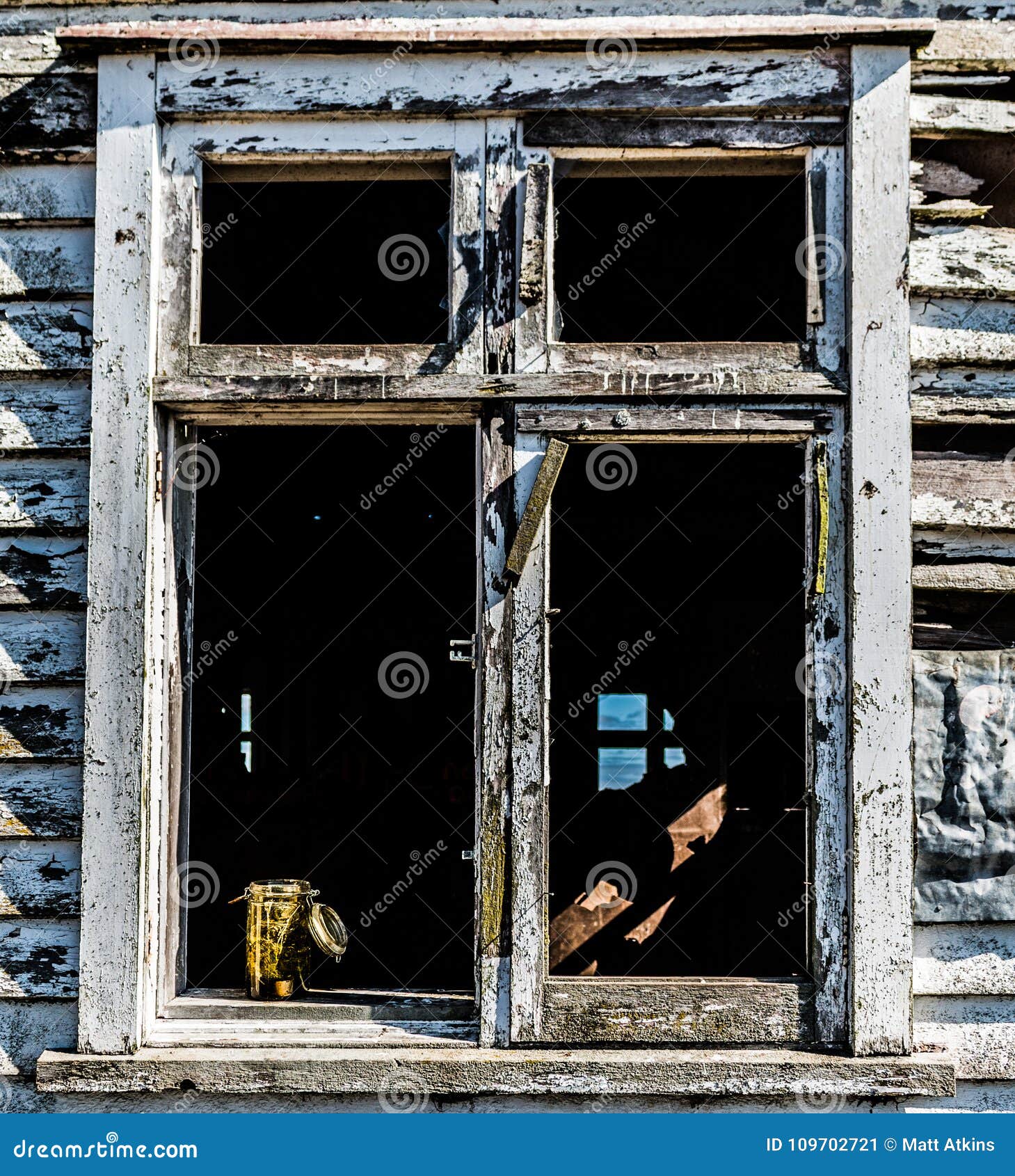 Old window frame stock image. Image of house, wood, broken - 109702721