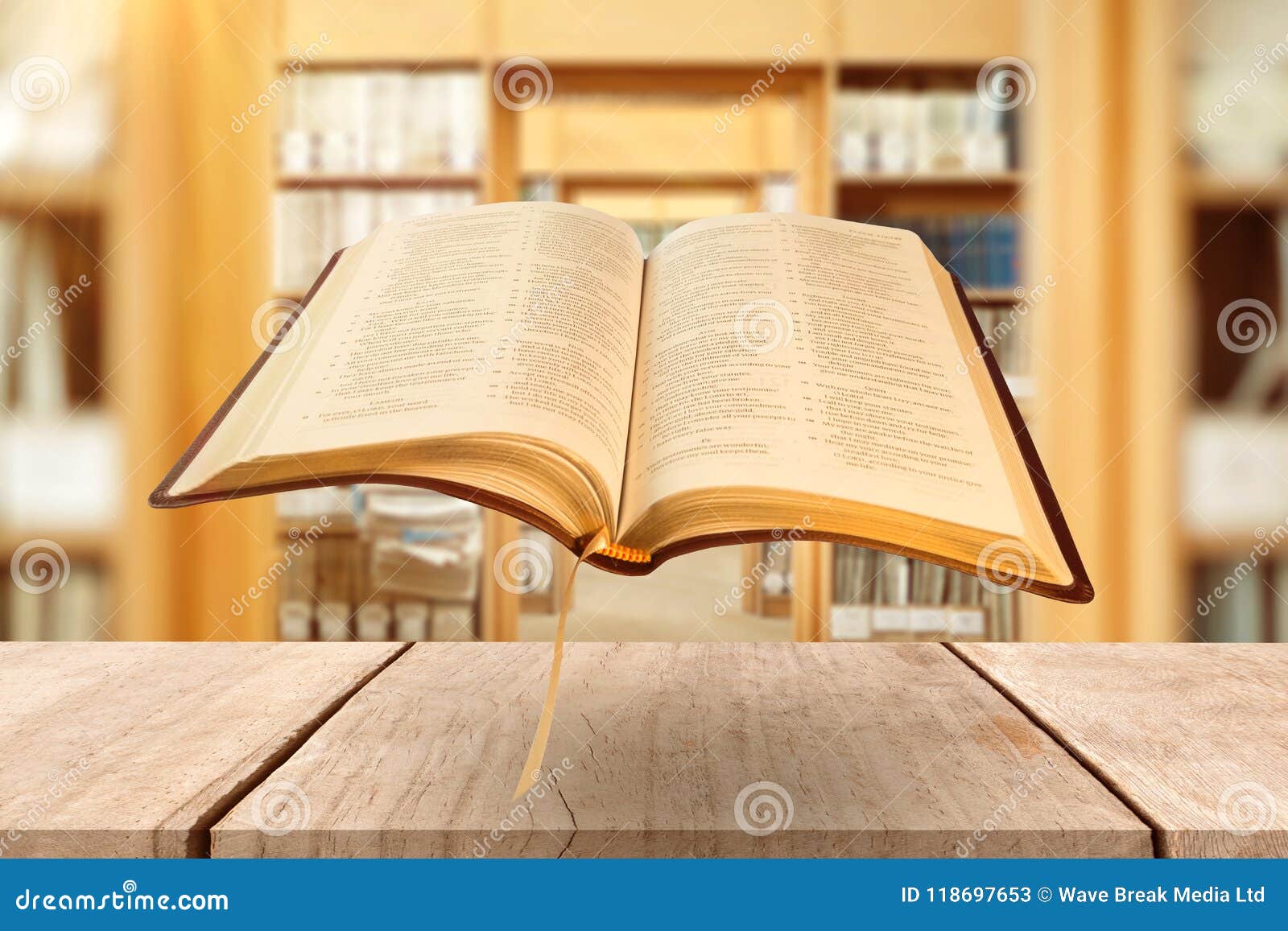 Composite Image of Close Up of Open Book Stock Image - Image of campus ...