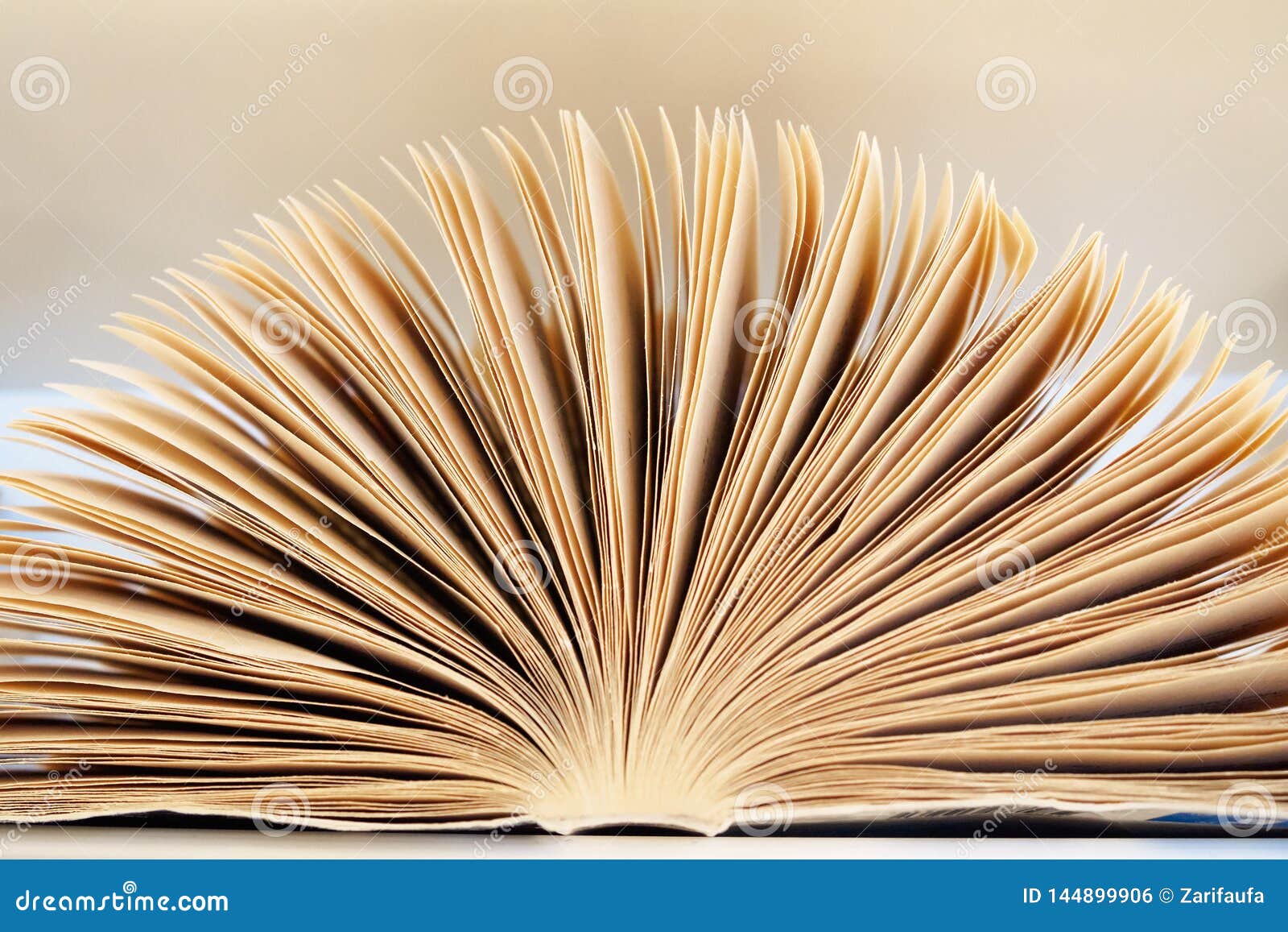 Close-up Open Book with Pages, Abstract Background Stock Photo - Image ...
