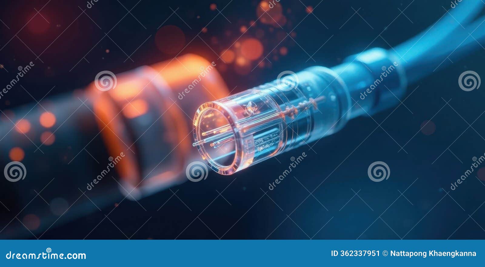 Optic Connector Port Fiber Cable Laser Beam Set Icon White Color Vector ...