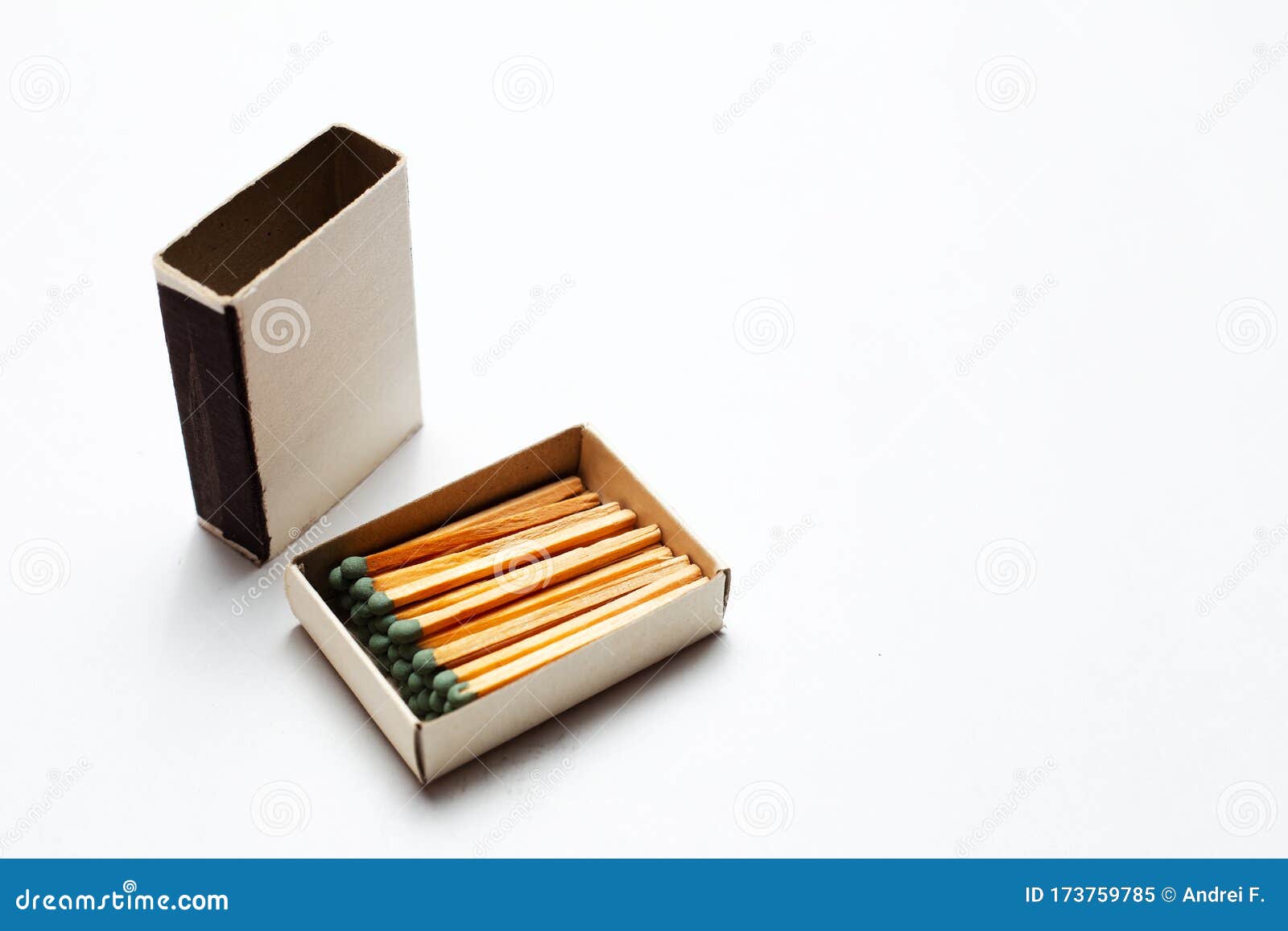 Close-up of Opened Matchbox with Mockup. Stock Image - Image of closed ...