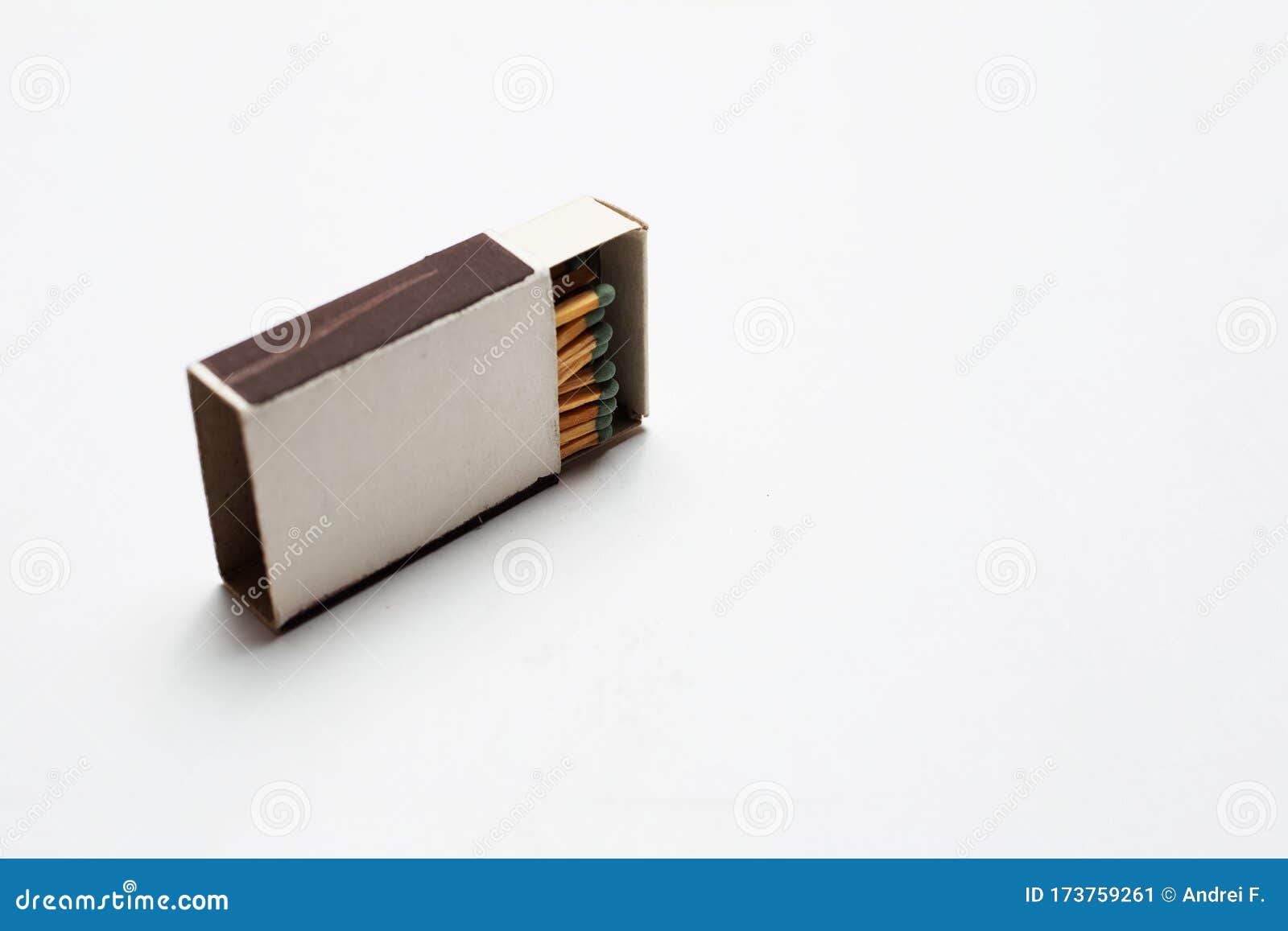 Close-up of Opened Matchbox with Mockup. Stock Image - Image of group ...