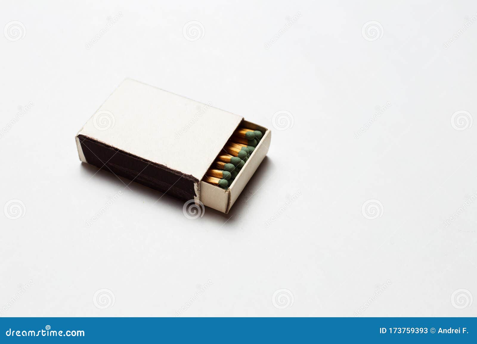 Close-up of Opened Matchbox with Mockup. Stock Image - Image of flame ...