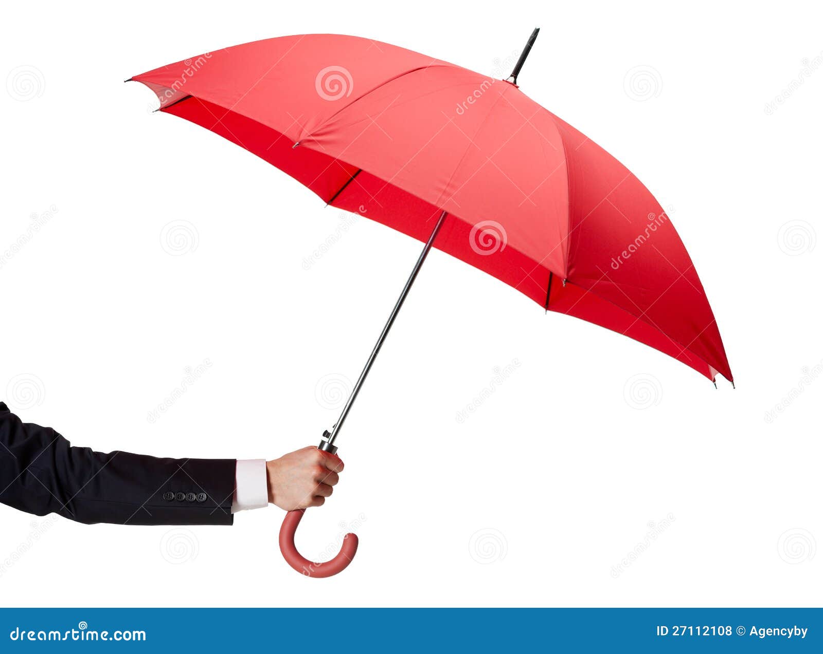 Close Up of Opened Umbrella in Hand Stock Photo - Image of color ...