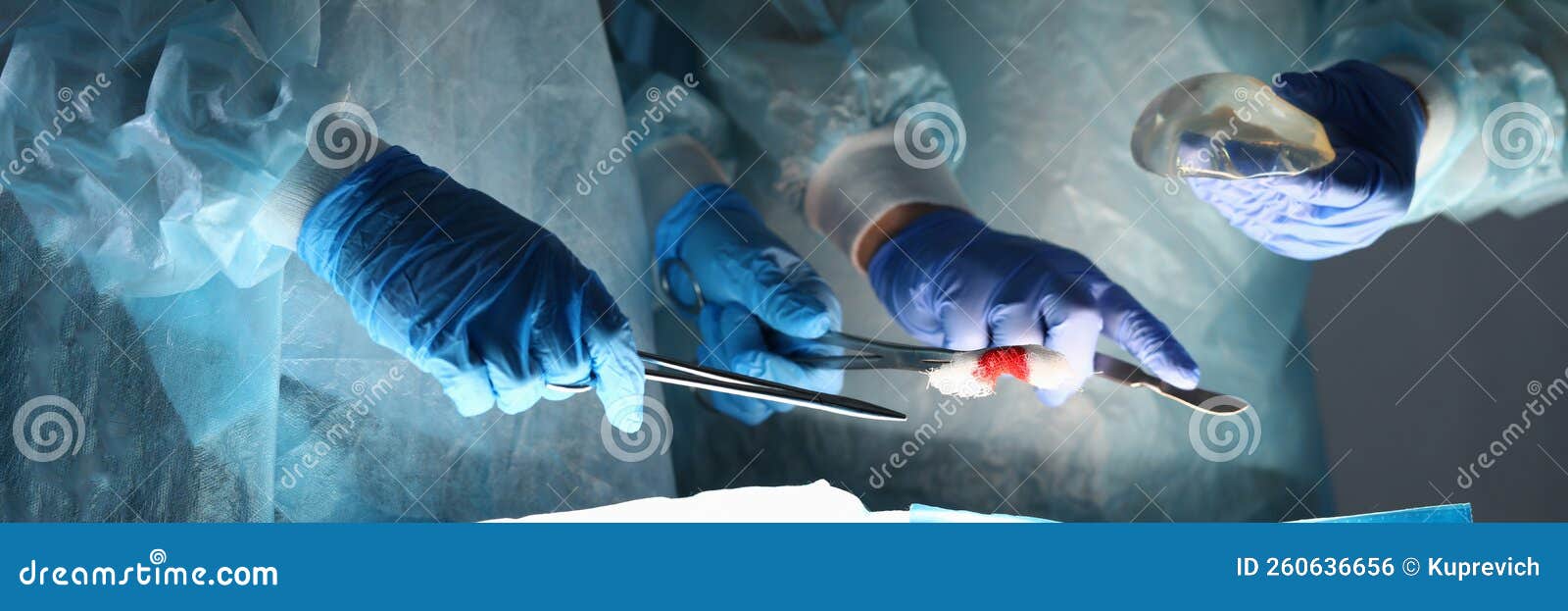 Operating Tools and Chest Implants in Surgery Room Stock Photo - Image ...