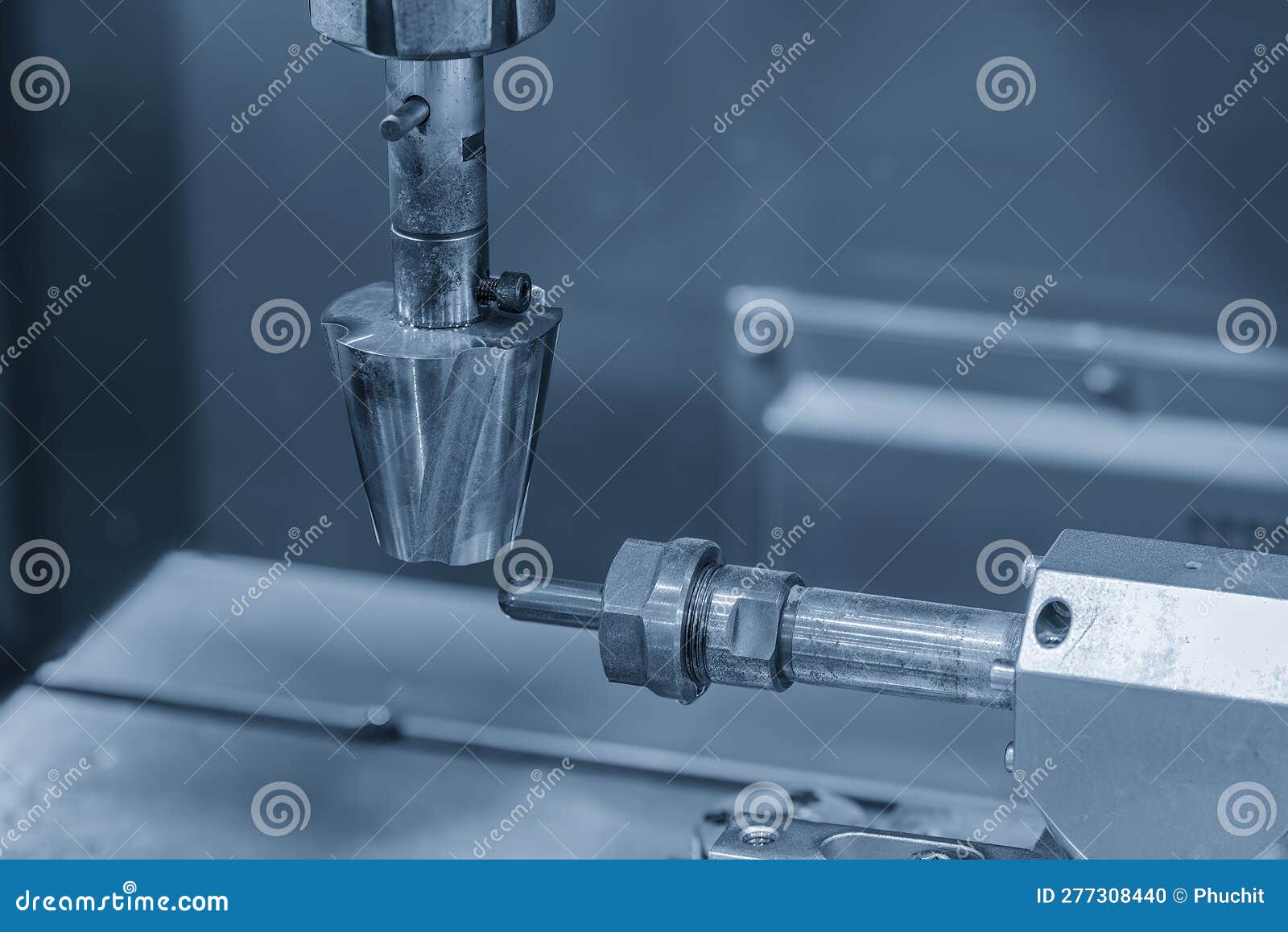 Close Up Operation of the Sinker EDM Machine Stock Photo - Image of ...