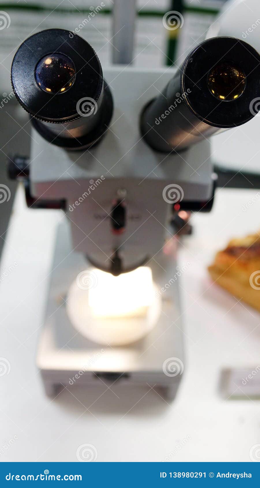 Close-up of Optical Microscope for Laboratory Use Stock Image - Image ...