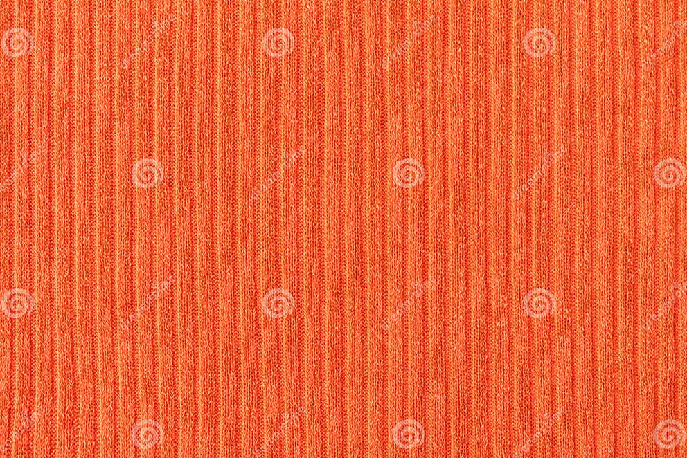 Close-up of Orange Fabric with a Pattern of Vertical Lines. Soft, Warm ...