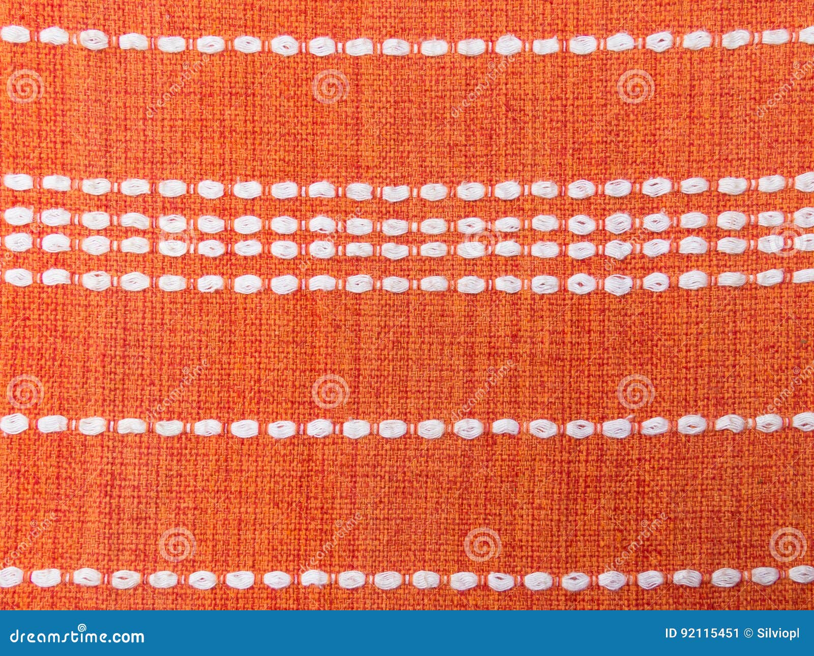 Close Up of Orange Fabric Patterns with White Lines Stock Image - Image ...