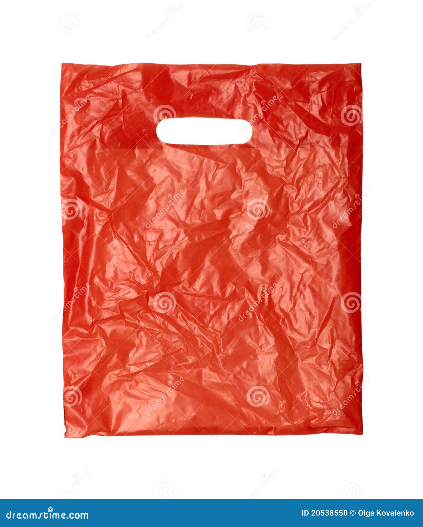 Close Up of a Orange Plastic Bag Stock Photo - Image of background ...