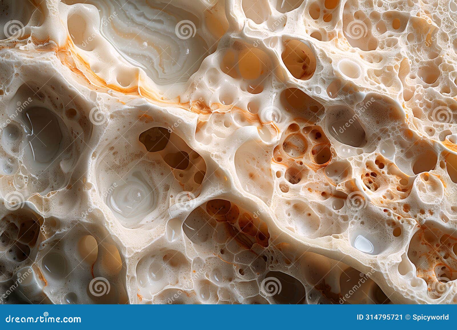 The Porous Structure. Organic Material. Structure Of The Mushroom ...