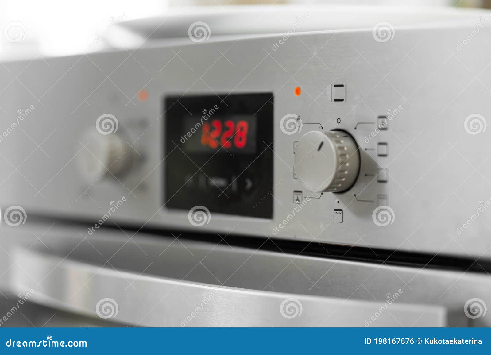 Close-up of the Oven Control Panel Close Up Stock Photo - Image of food ...