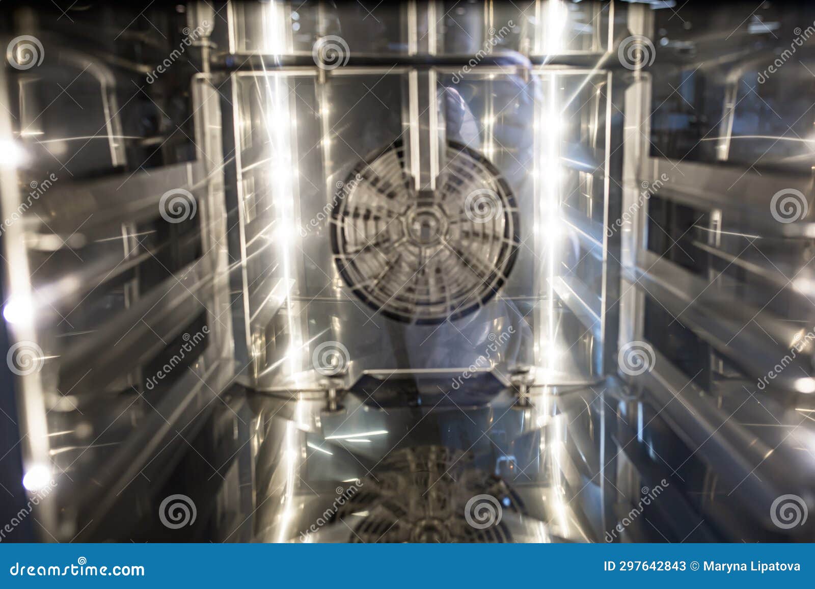 Close-up of the Oven Interior with Lighting Stock Image - Image of ...