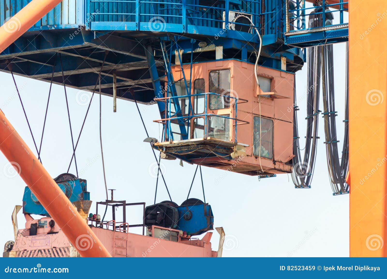 Close Up of an Overhead Crane Operation Cabinet Stock Image - Image of ...