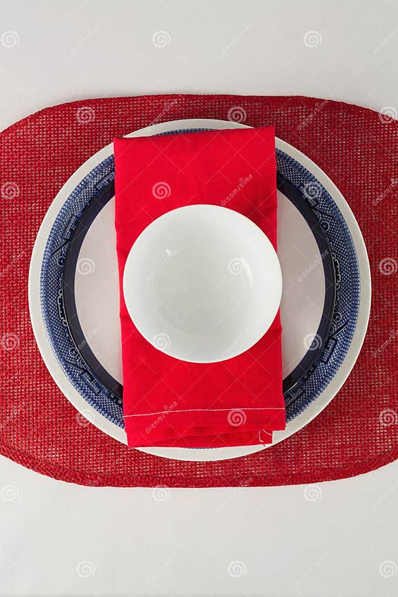 Overhead View of Elegant Table Setting Stock Image - Image of meal ...