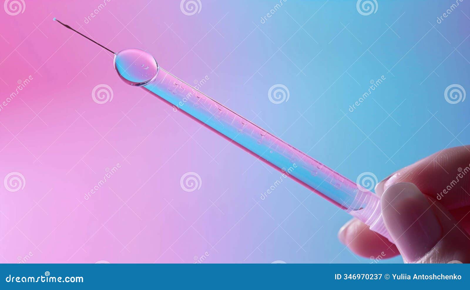 A Close-up of an Ovulation Test Stick Stands Out Against a Vibrant ...