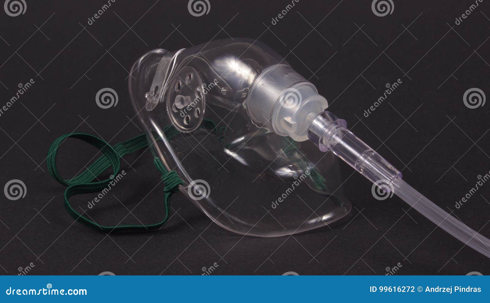 Oxygen Mask on a Dark Background. Stock Photo - Image of respiratory ...