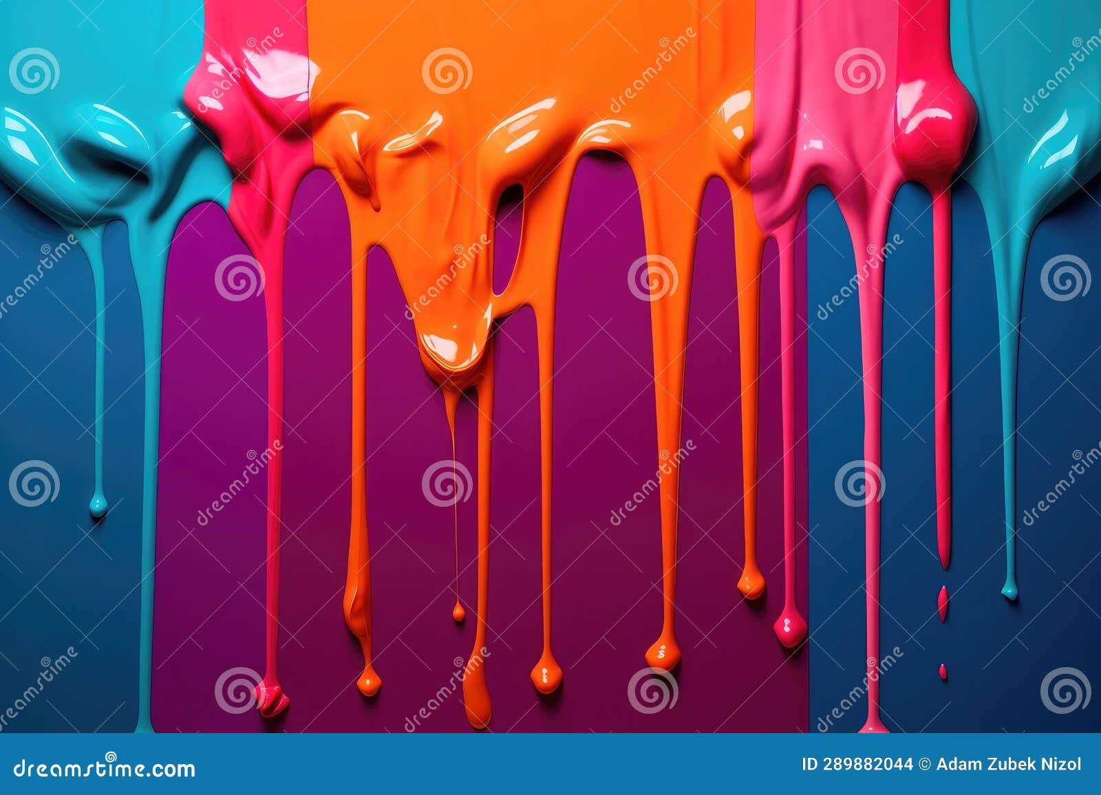 A Close Up of Paint Dripping Stock Illustration - Illustration of paint ...