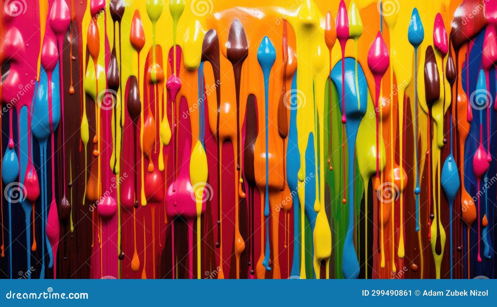 A Close Up of Paint Dripping Stock Illustration - Illustration of ...
