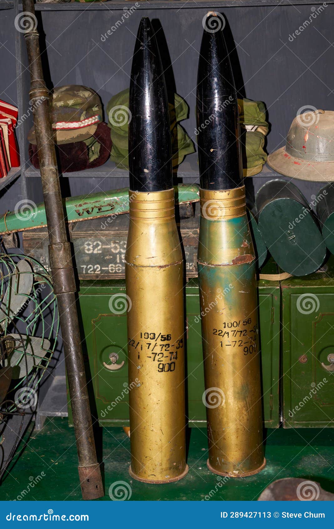 Close-up of a Pair of Abandoned Tank Shells Editorial Stock Photo ...