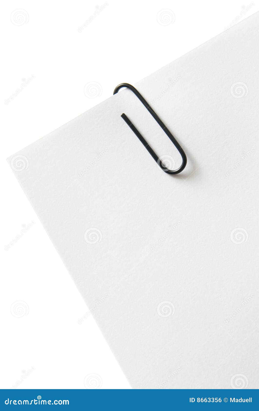 Close up of paper clip stock photo. Image of drawing, blank - 8663356