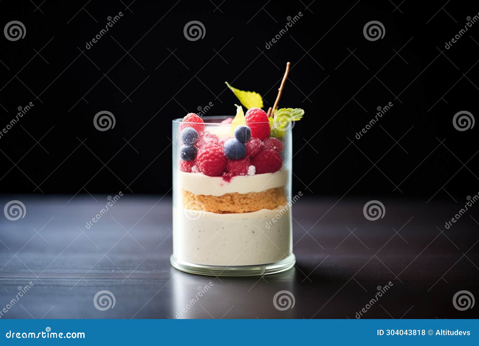 Close-up of Parfait, Showing Texture with Backlit Lighting Stock Photo ...