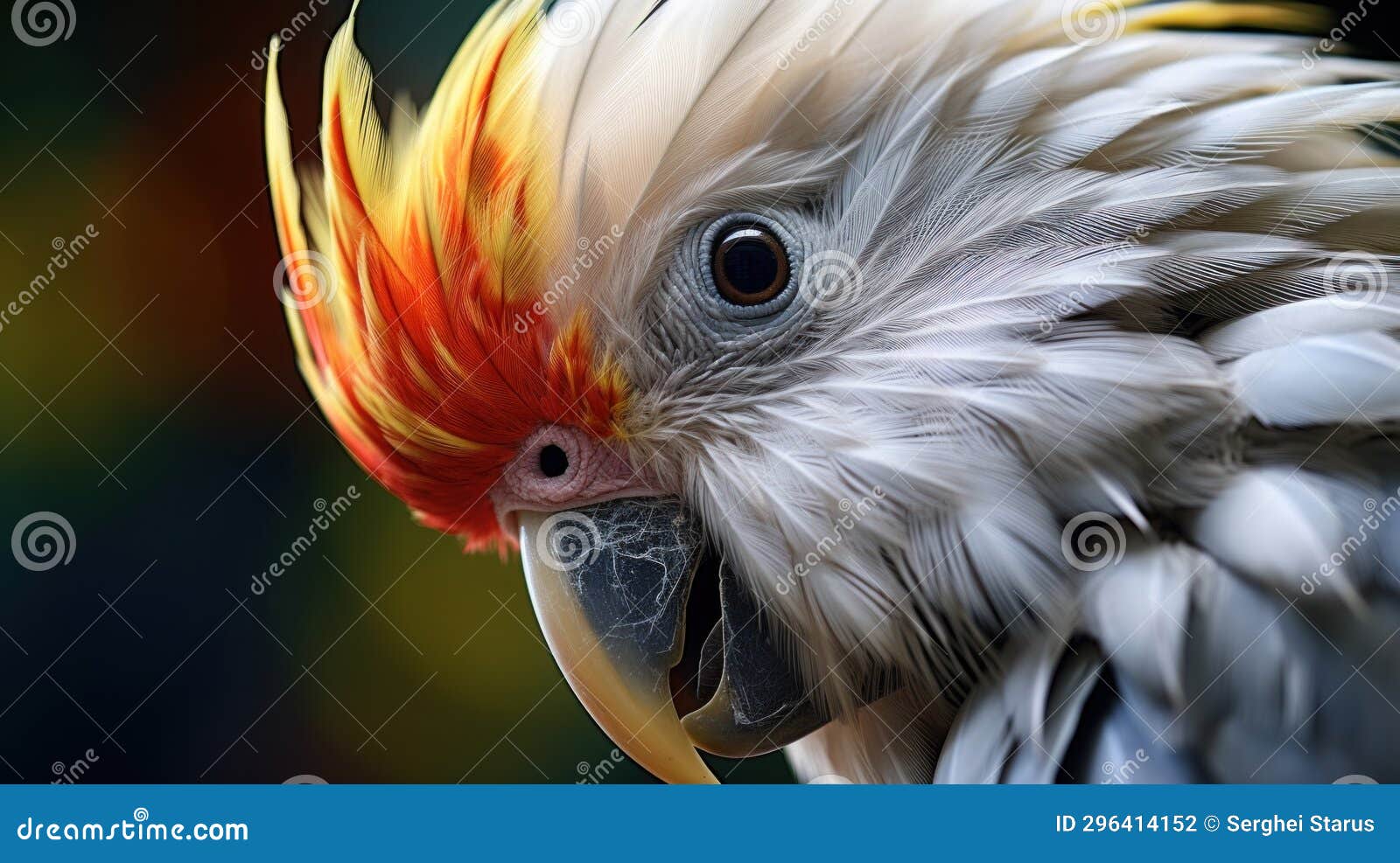 A Close Up of a Parrot with Bright Red Hair, AI Stock Photo - Image of ...
