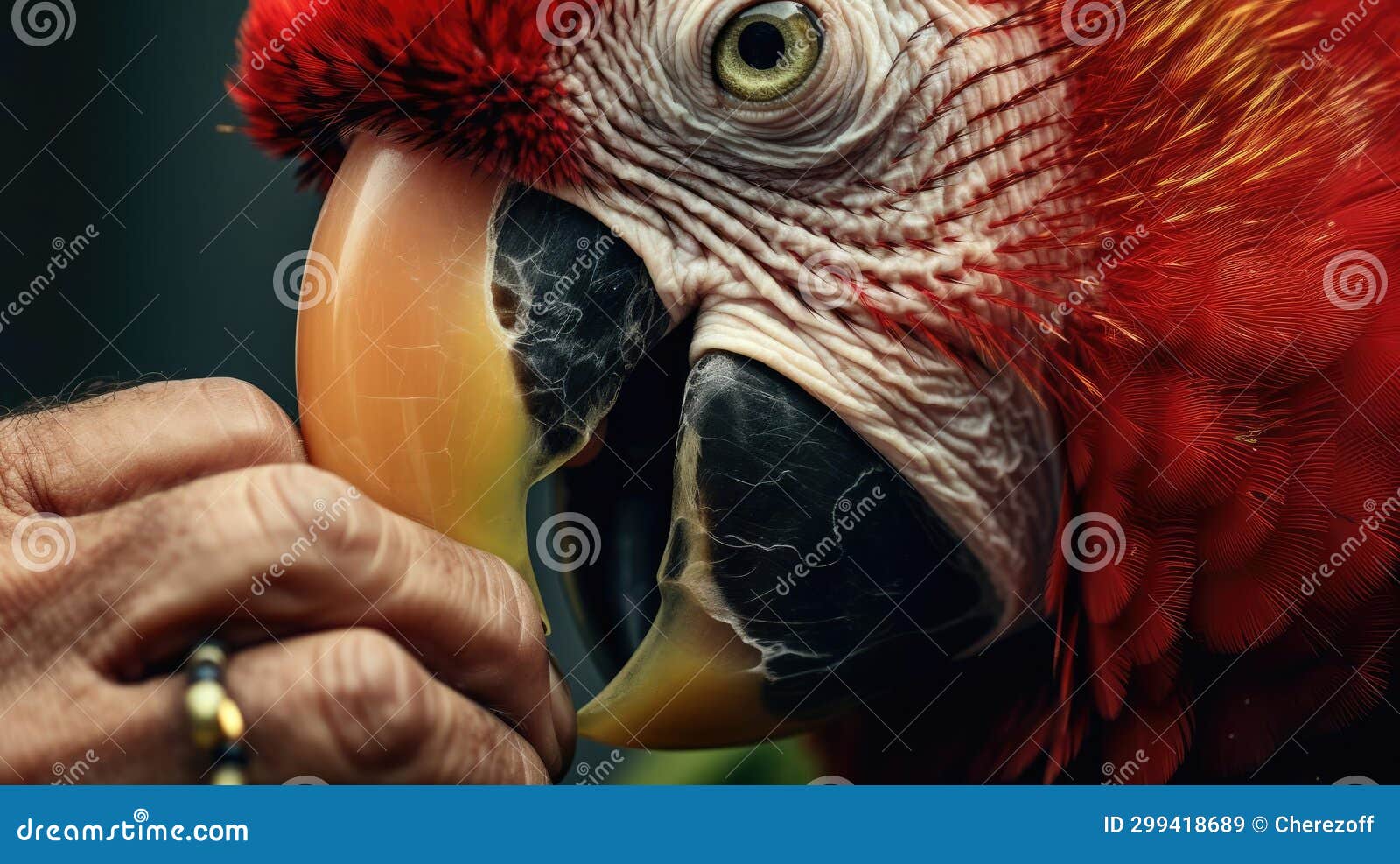 Close-up of parrot face stock image. Image of blue, colorful - 299418689