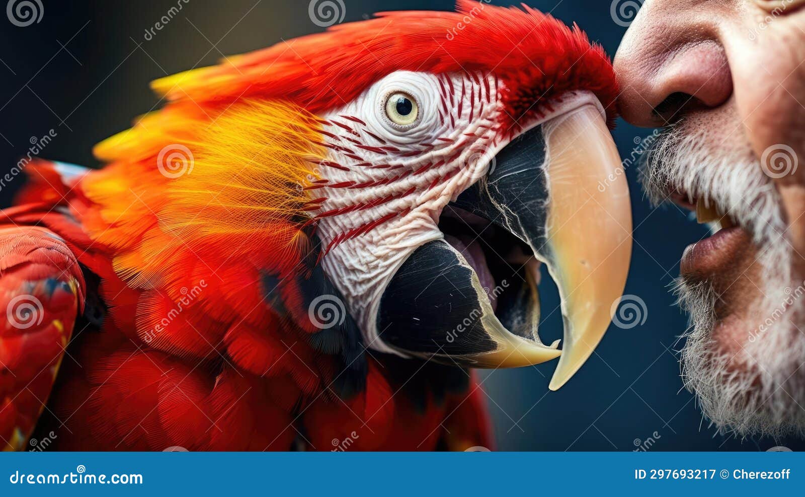 Close-up of parrot face stock image. Image of beak, feather - 297693217