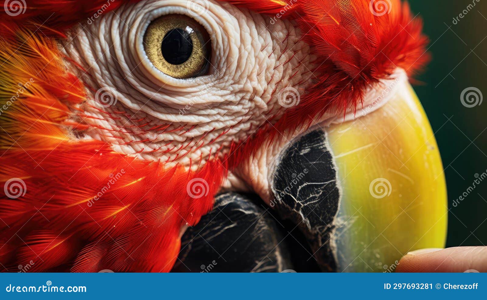 Close-up of parrot face stock image. Image of colorful - 297693281