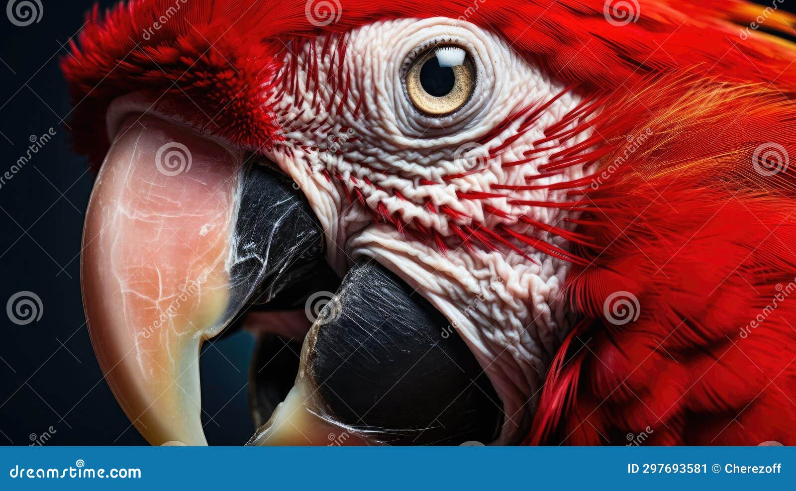 Close-up of parrot face stock illustration. Illustration of natural ...