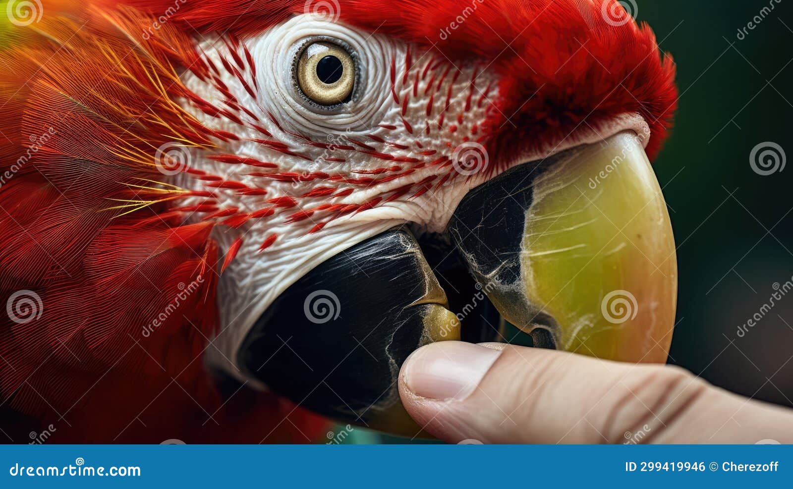 Close-up of parrot face stock photo. Image of exotic - 299419946