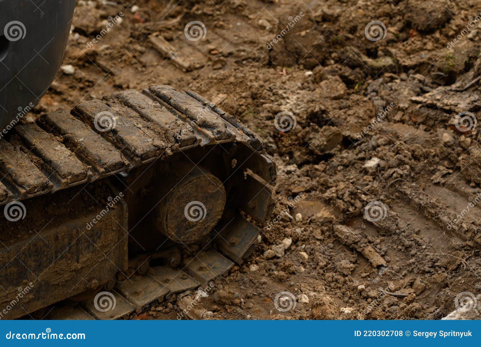 Close Up Part of a Construction Machine Wheel Stock Photo - Image of ...