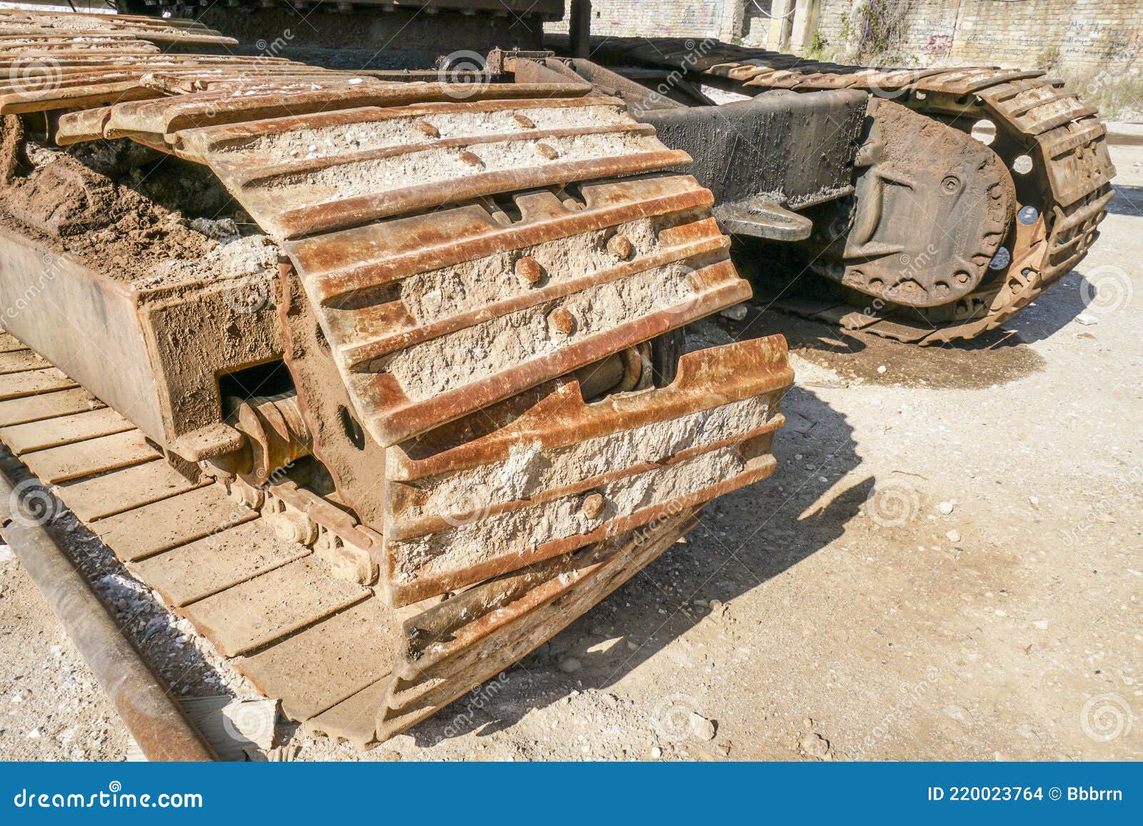 Close Up Part of a Construction Machine Wheel Stock Photo - Image of ...