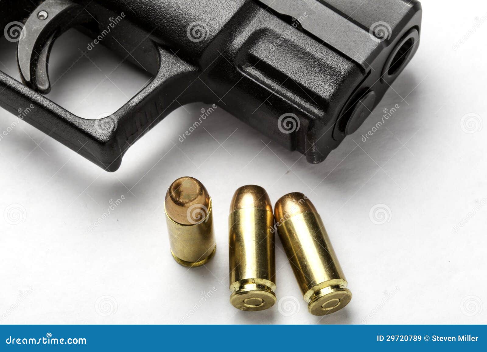 Gun and Bullets stock image. Image of dangerous, handgun - 29720789