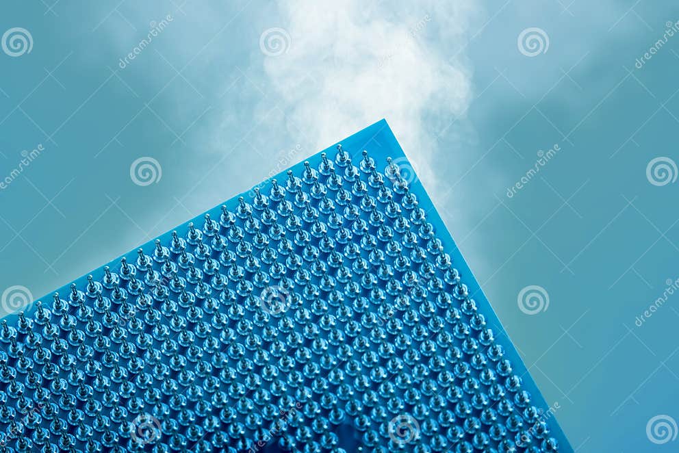 Close-up of a Part of a Microprocessor in Soft Focus Stock Photo ...