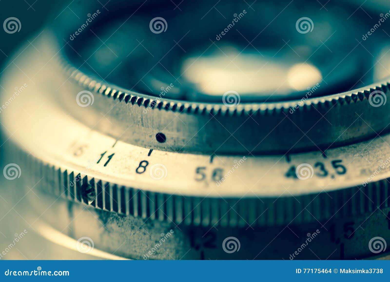 Part Of The Rangefinder Classic Manual Film Camera On Wood Background ...