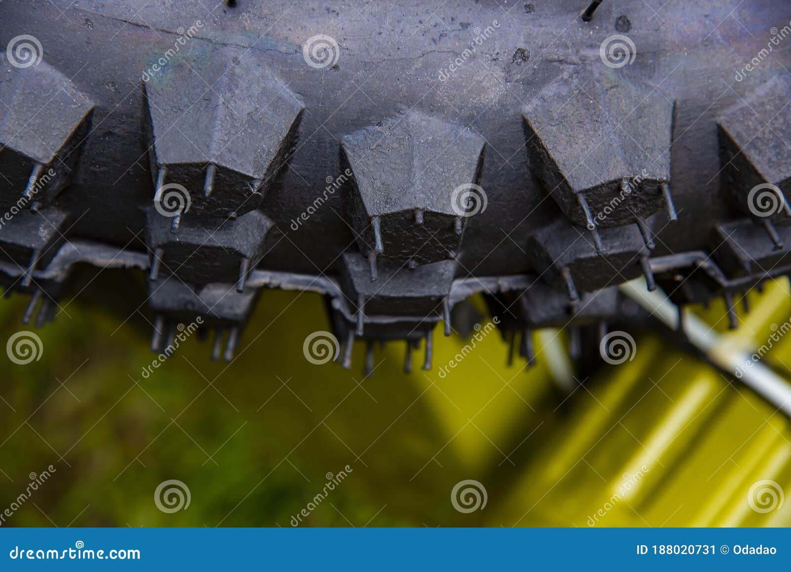 Close-up of a Part of a Wheel Tread Stock Image - Image of moto ...