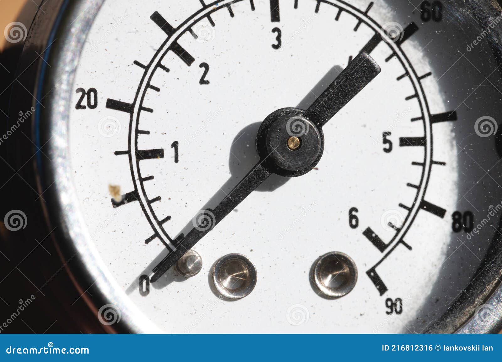 Close-up Manometer With Graduations On The Pump Of Fire Truck Stock ...