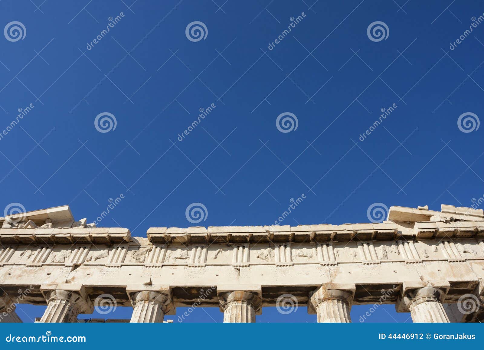 Close Up of Parthenon Temple Foto de archivo - Imagen de construido ...