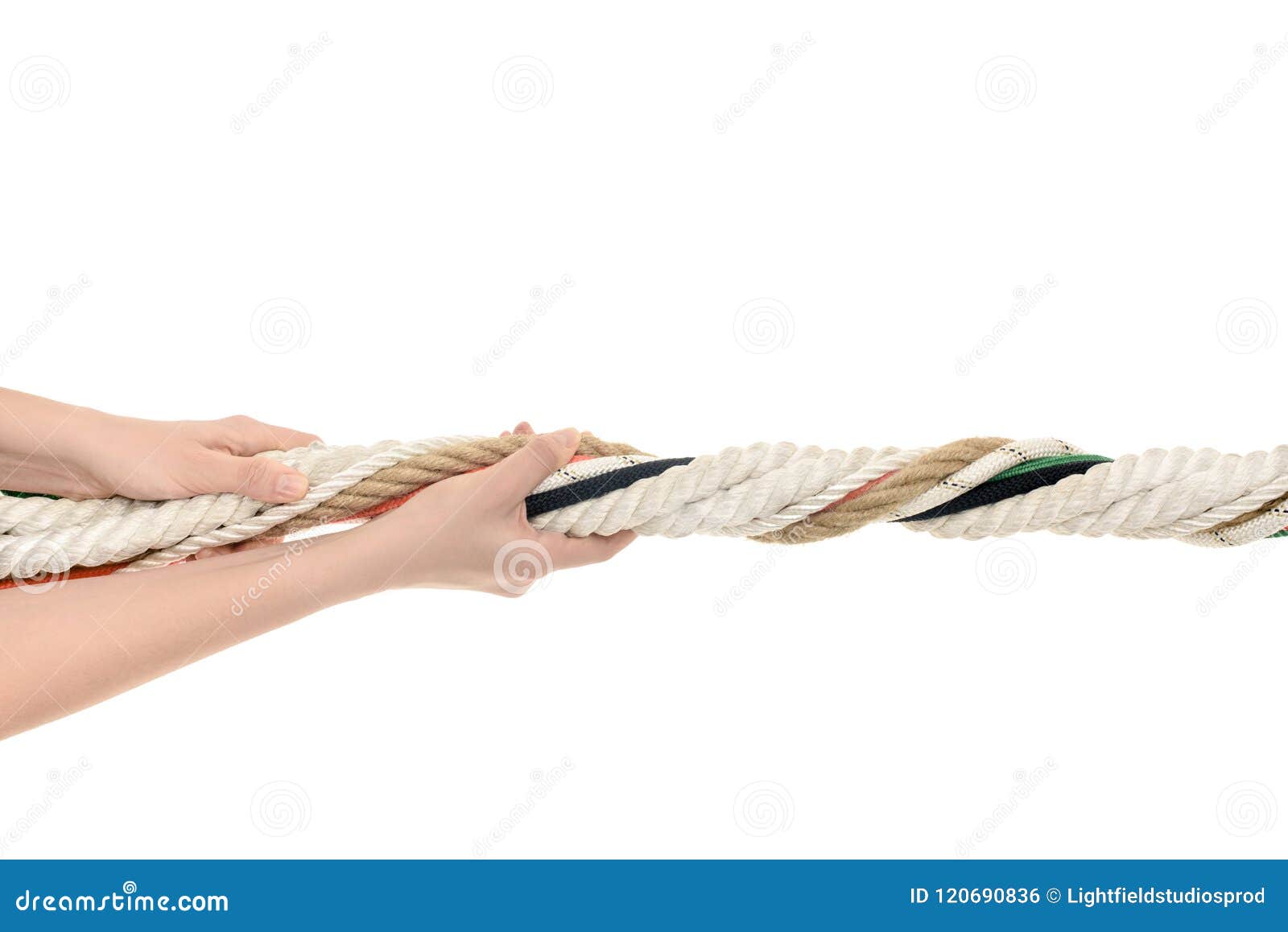 Close-up Partial View of Human Hands Holding Twisted Ropes Stock Photo ... Close-up Partial View of Human Hands Holding Twisted Ropes Stock Photo ...