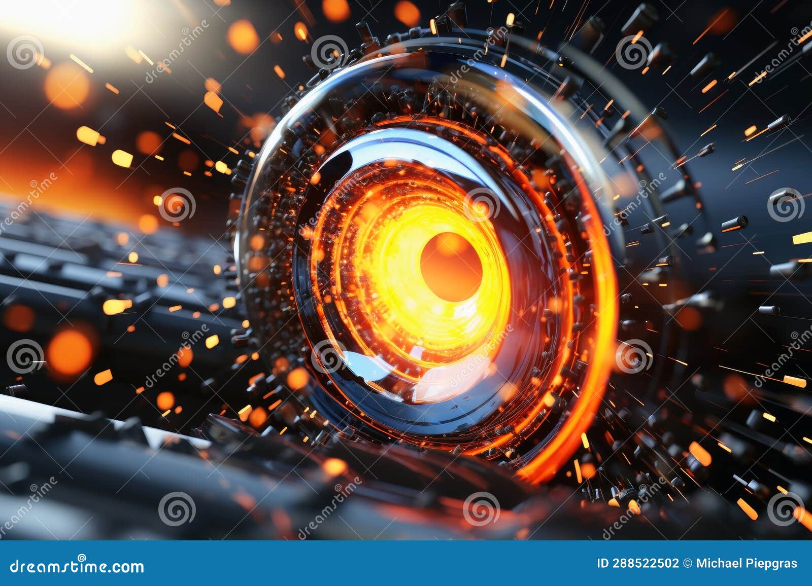 Close Up of Particles Exploding at a Particle Collider Stock Photo ...