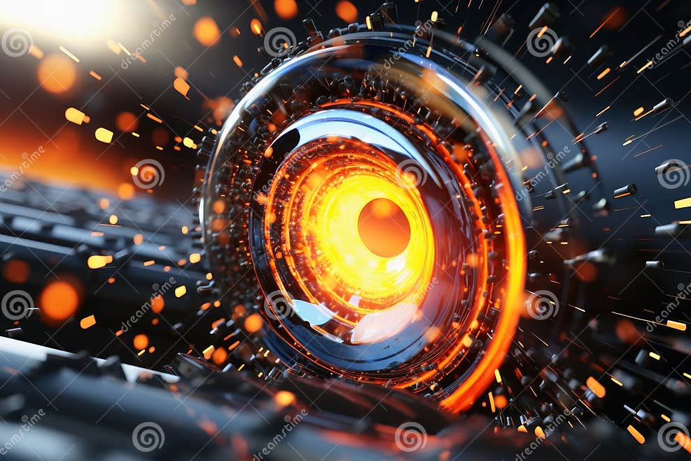 Close Up of Particles Exploding at a Particle Collider Stock Photo ...
