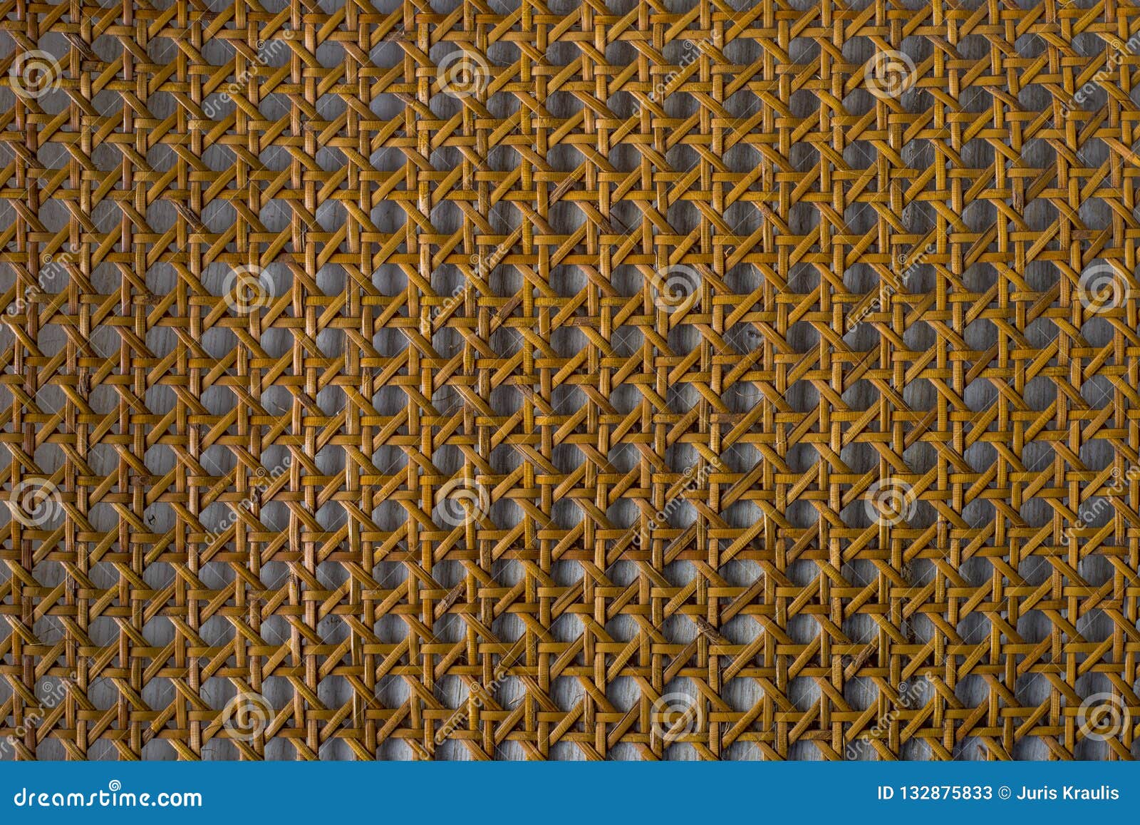 Close Up of the Pattern Formed by Open Weave Rattan Cane Stock Image ...