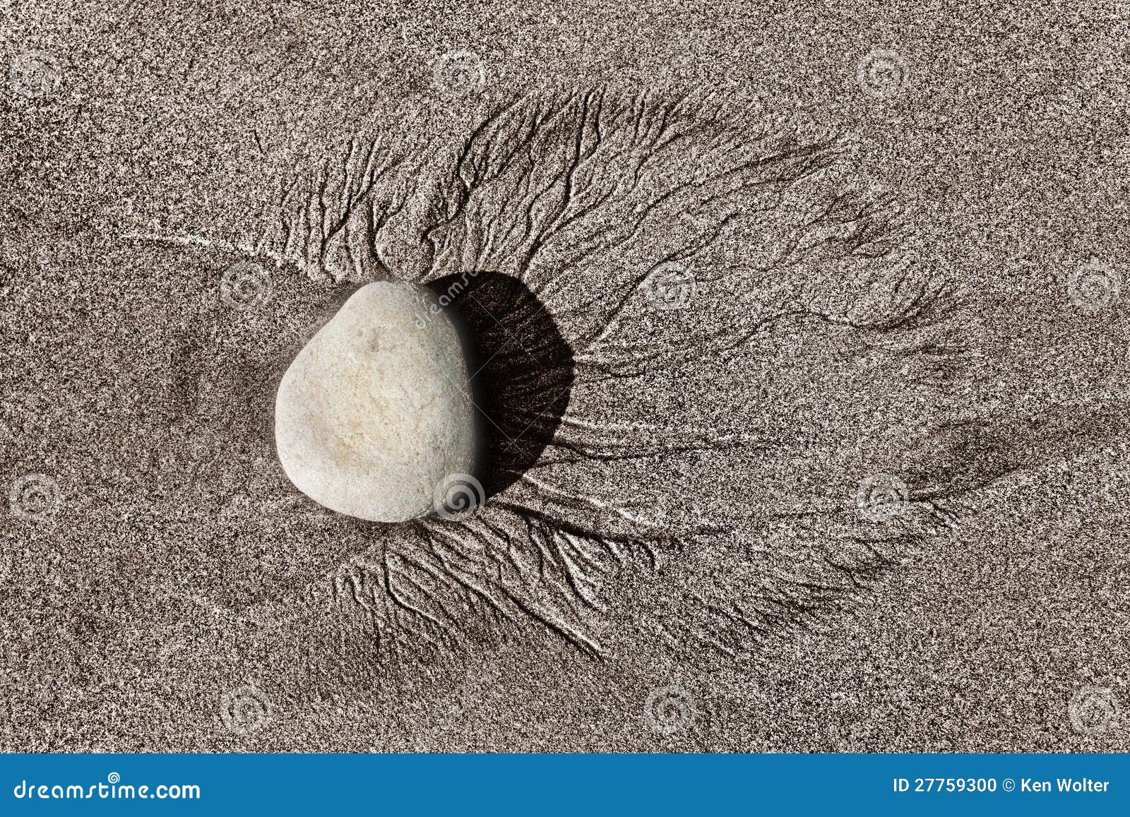 Close Up of Pattern Formed by Waves on the Beach Stock Photo - Image of ...