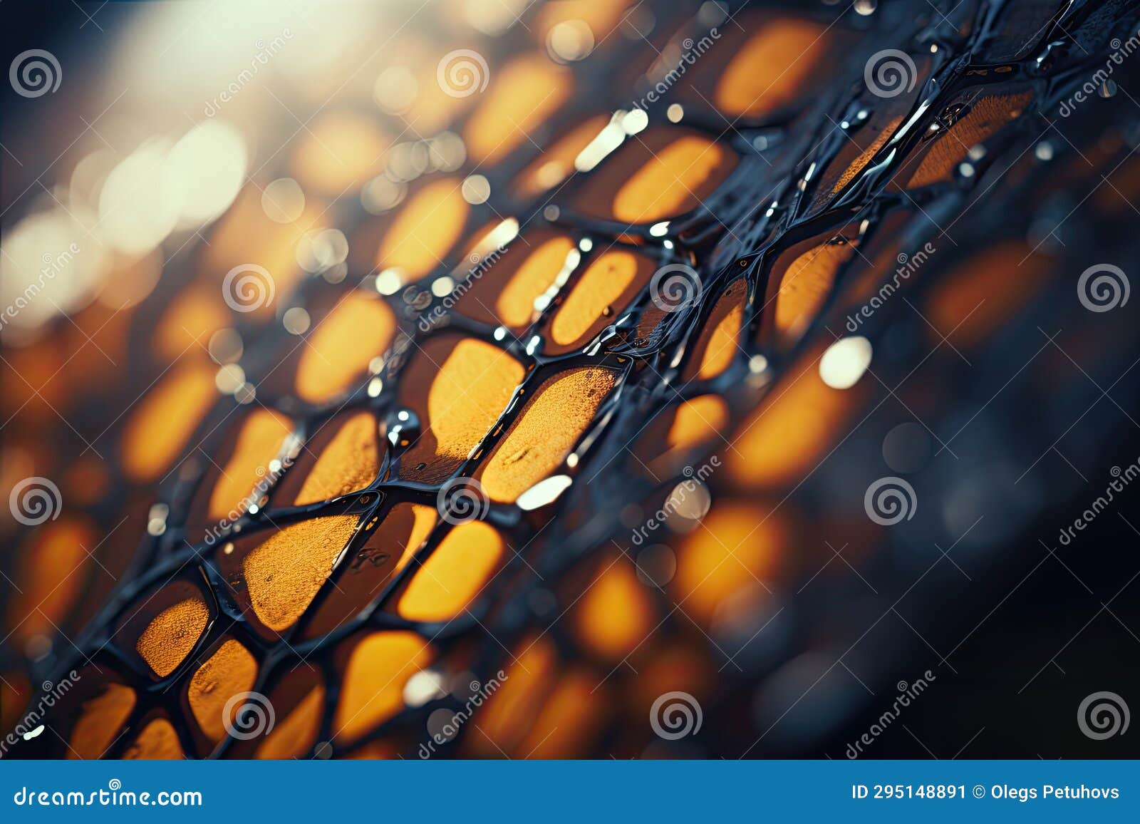 A Close Up of a Pattern of Water Droplets on a Surface. Generative Ai ...