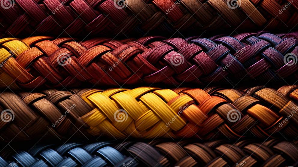 A Close Up of Patterns and Textures in Fabric Weaves, with Different ...