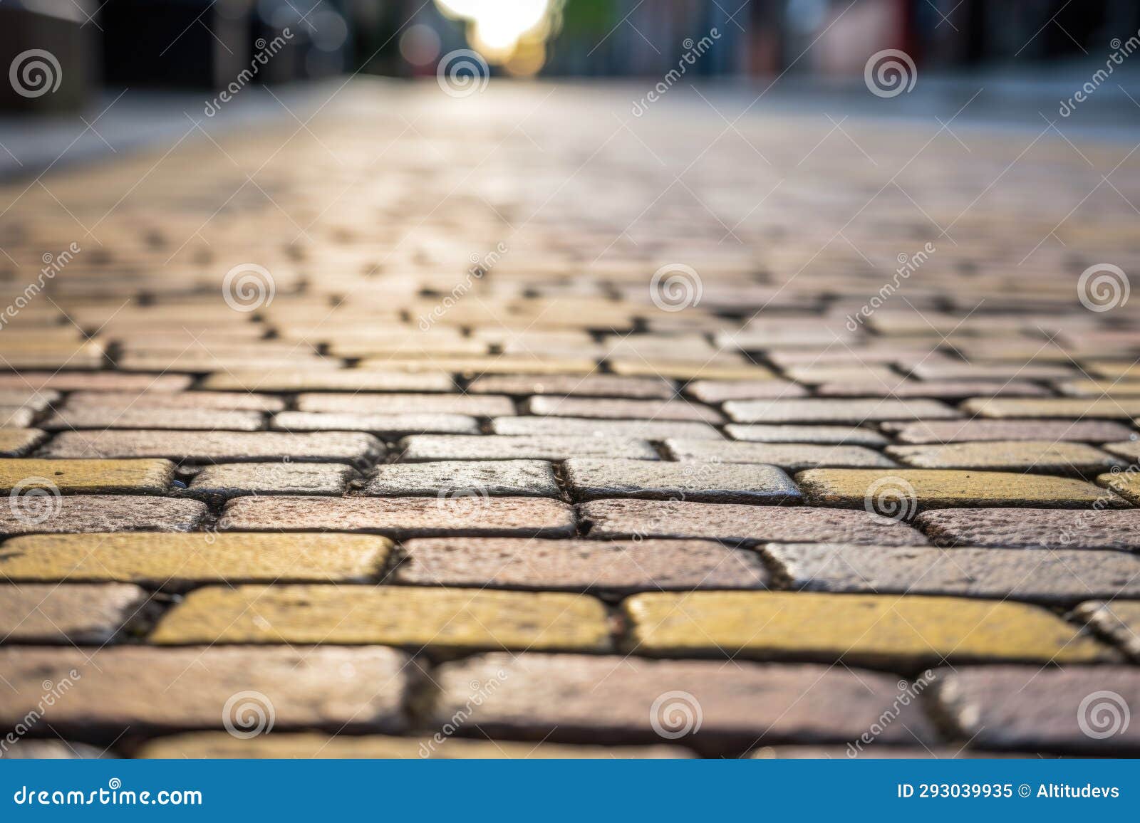 Close Up of Pavement Bricks on a Pedestrian Walkway Stock Image - Image ...