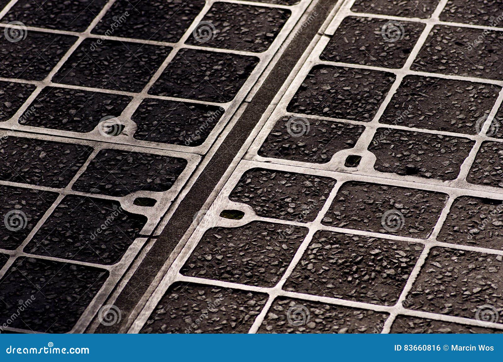 Close Up on Pavement, Manchester Stock Photo - Image of perspective ...